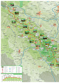 Overview map of the Rennsteig Trail
